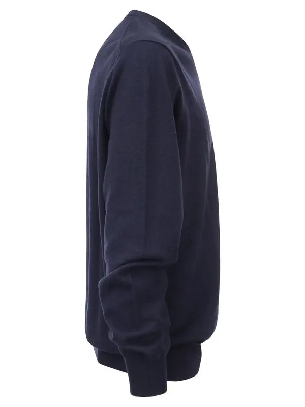 Brunello Cucinelli Cashmere V-neck Jumper - Black