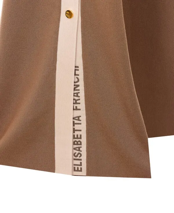 Elisabetta Franchi Striped Logo Trousers