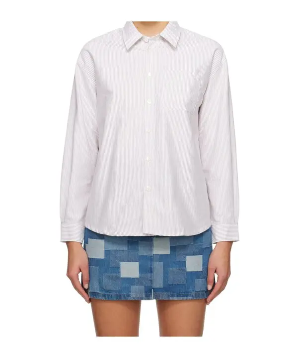 A.p.c. Greg Striped Long Sleeve Shirt
