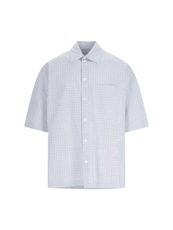 Bottega Veneta Bv Embroidered Check Overshirt - No