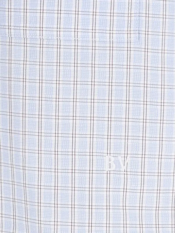 Bottega Veneta Bv Embroidered Check Overshirt