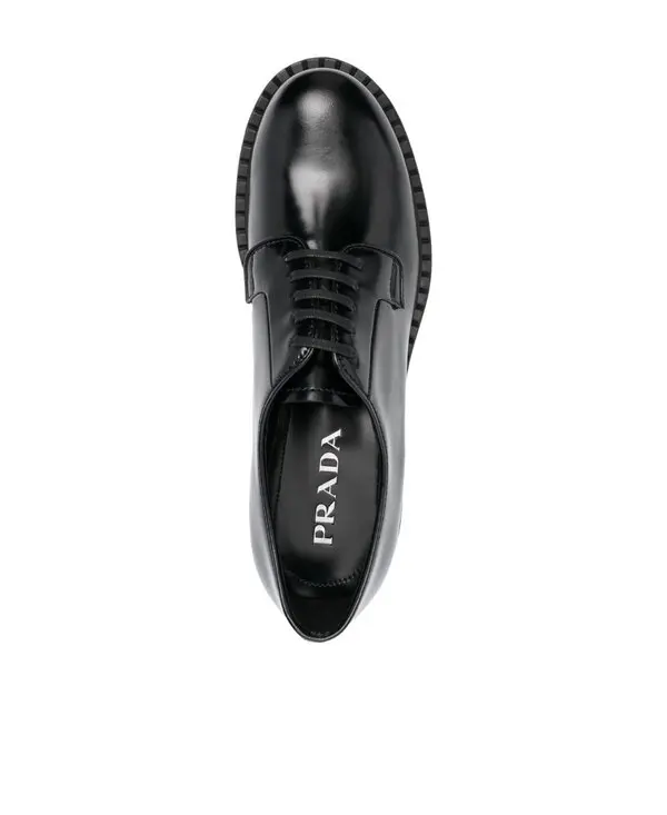 Prada Polished Finish Derby Shoes