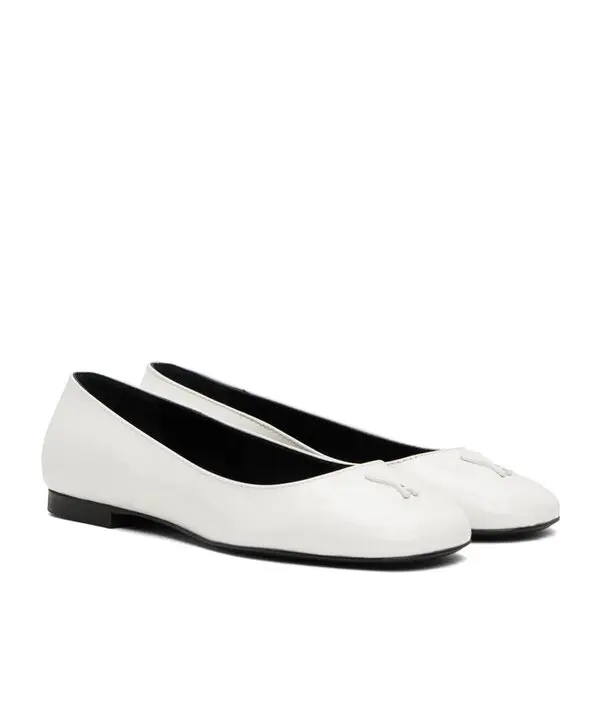 AMI Paris Logo Plaque Ballerina Flats