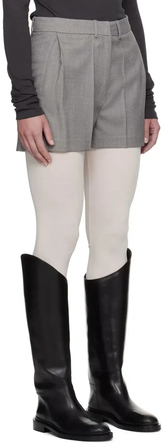 LOW CLASSIC Wool-blend Twill Shorts