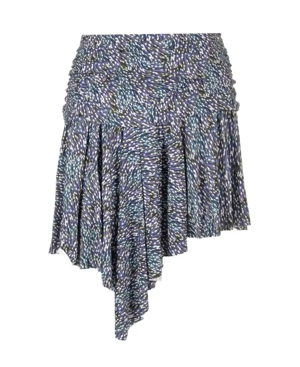 Isabel Marant Étoile Graphic Print Ruched Skirt