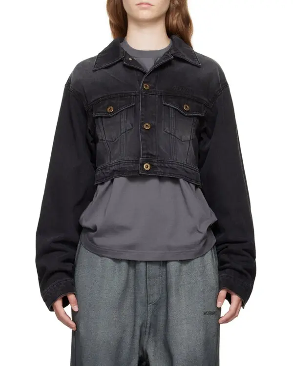 We11Done Long-sleeved Denim Trucker Jacket