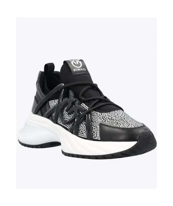 Pinko Embellished Ariel Lace-up Sneakers