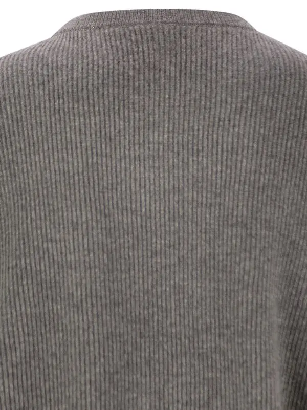 Brunello Cucinelli Ribbed Crew Neck Sweater