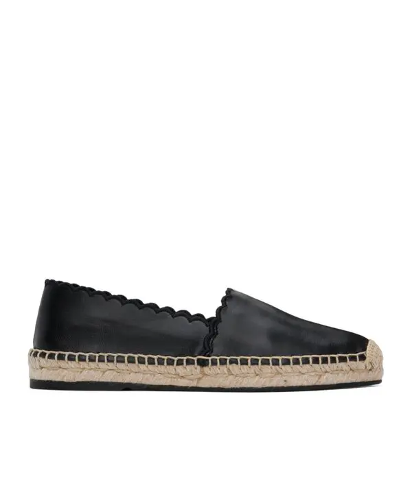 Chloé Scalloped Edge Slip-on Flats
