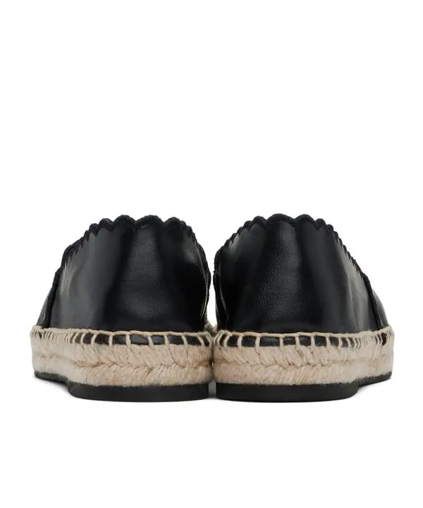 Chloé Scalloped Edge Slip-on Flats