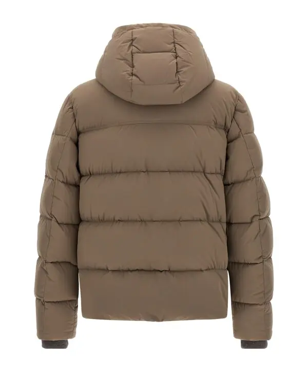 MOORER Alarick Quilted Jacket With Flap Pockets - Brown