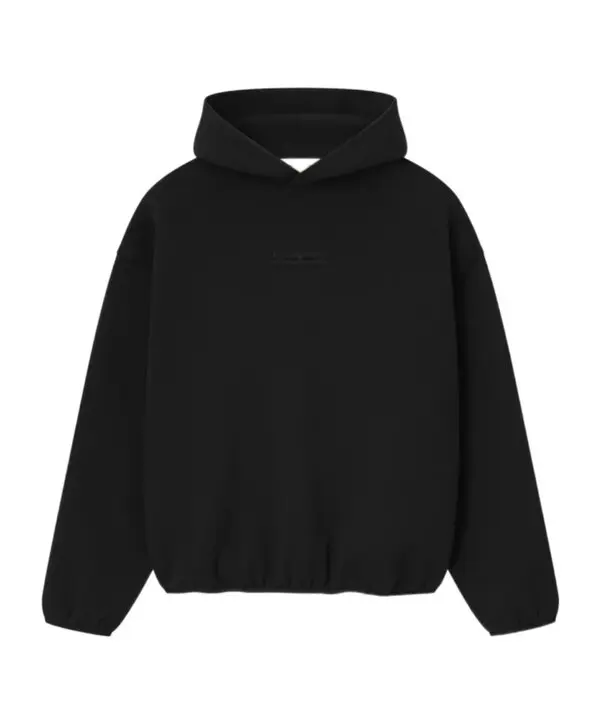 Fear Of God Logo Hoodie - Black