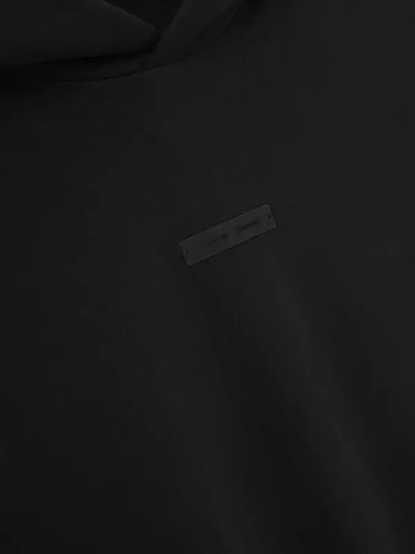 Fear Of God Logo Hoodie - Black