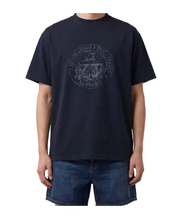 Balenciaga Logo Printed Crewneck T-shirt - No