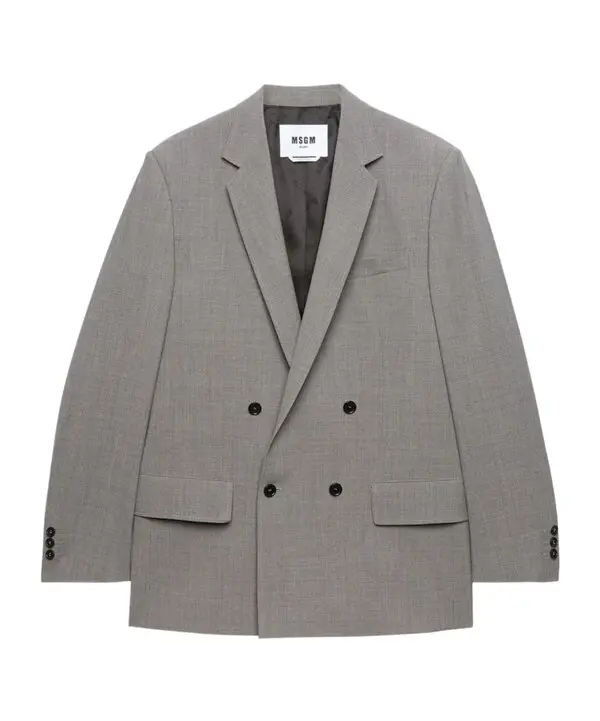 MSGM Double Breasted Tailored Blazer