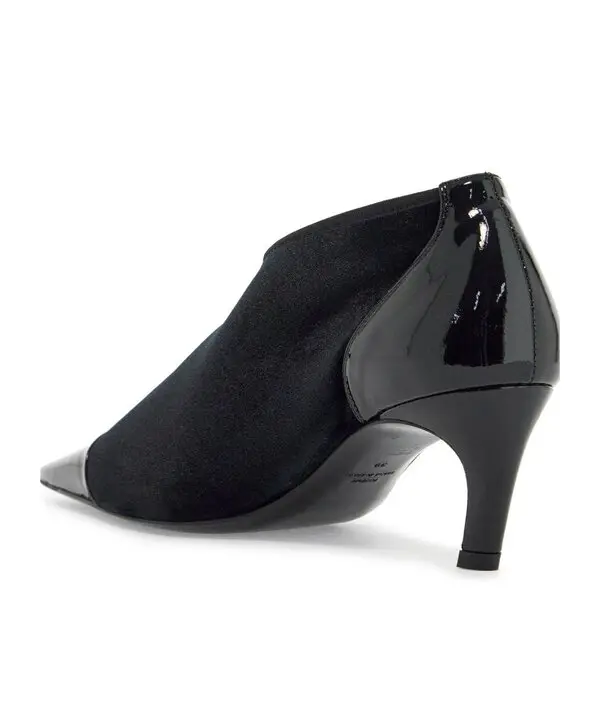 TOTEME Bi-material Kitten Heel Pumps