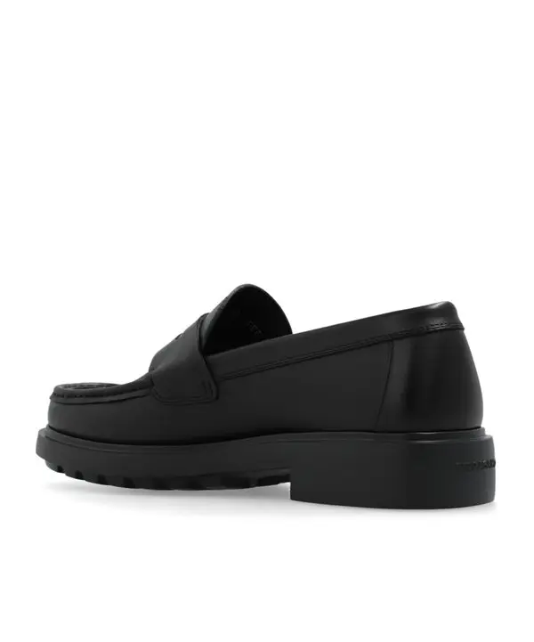FERRAGAMO Logo Embossed Slip-on Loafers