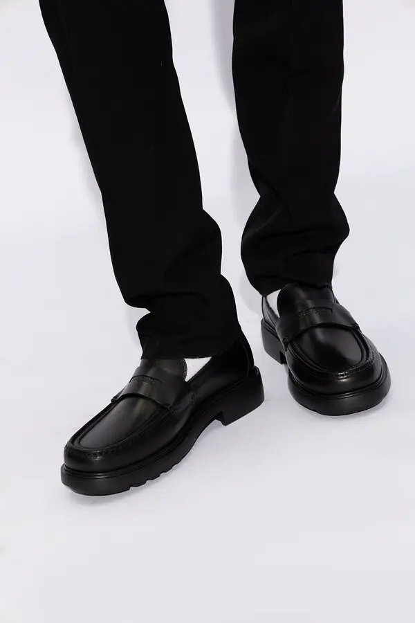 FERRAGAMO Logo Embossed Slip-on Loafers