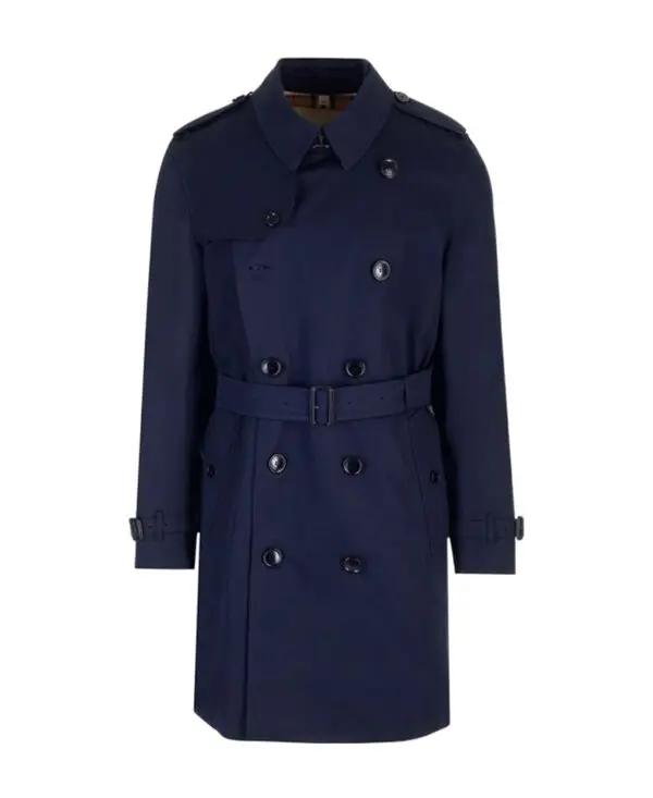 Burberry Double-breasted Belted Trench Coat - Black
