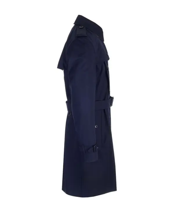 Burberry Double-breasted Belted Trench Coat - Black