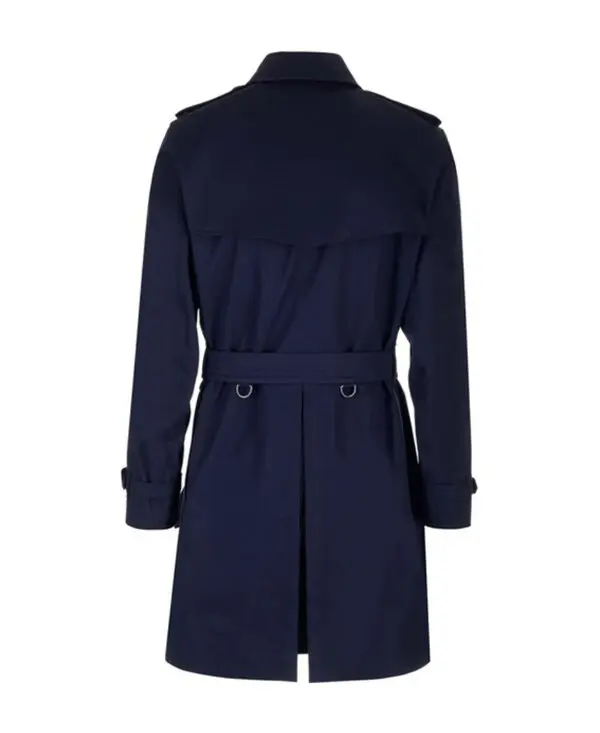 Burberry Double-breasted Belted Trench Coat - Black