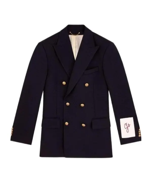 GOLDEN GOOSE Double Breasted Tailored Blazer - Black