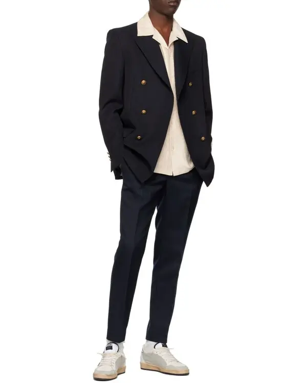 GOLDEN GOOSE Double Breasted Tailored Blazer - Black