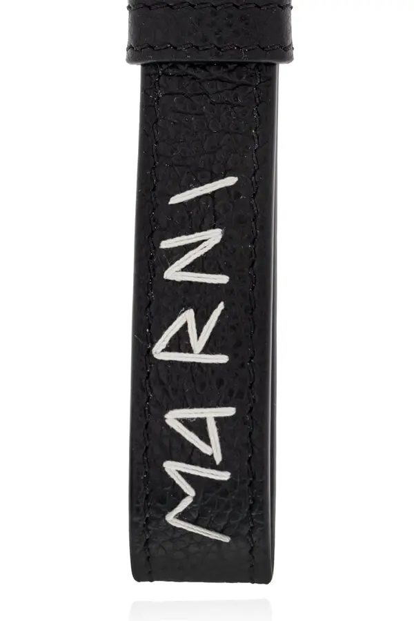 Marni Logo Embroidered Keyring