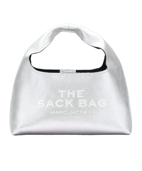Marc Jacobs Metallic Mini Sack Bag - White
