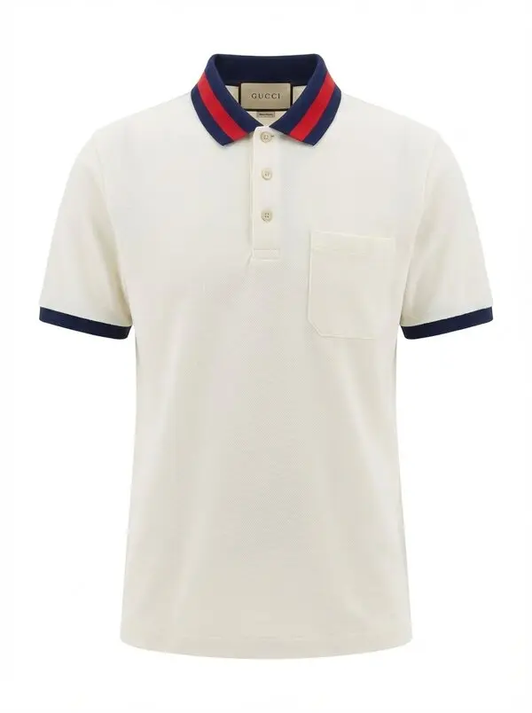 Gucci Stretch Piquet Polo Shirt - Black