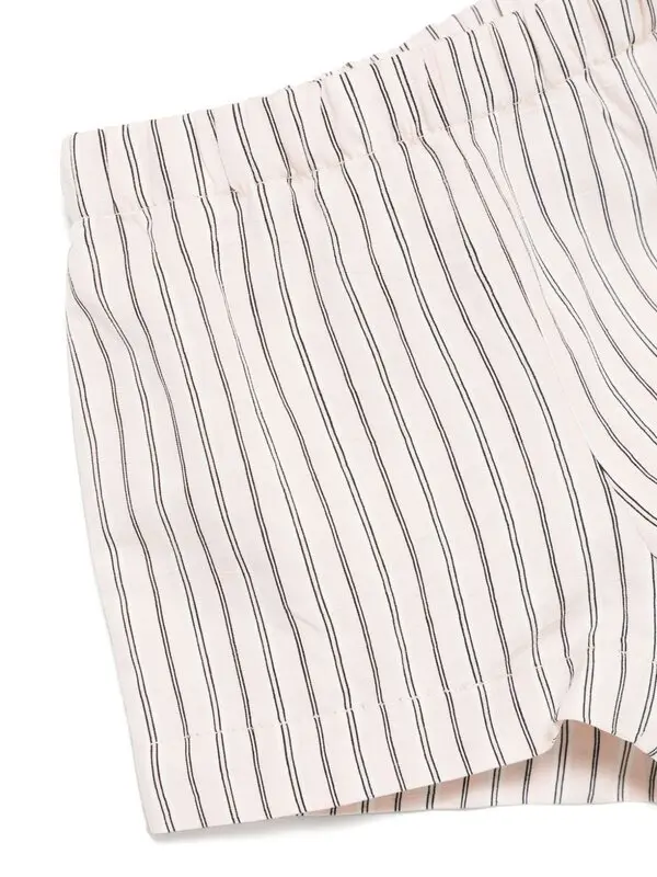 IL GUFO Striped Crewneck Short Set