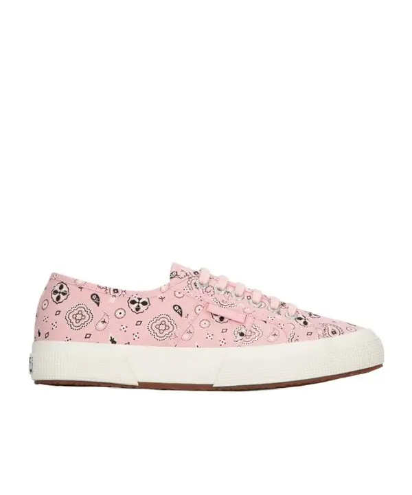 Superga 2750 Printed Lace-up Sneakers - Pink