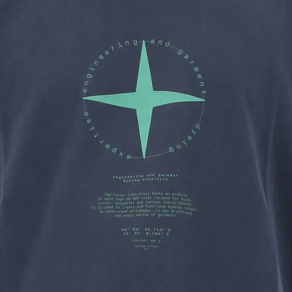 Stone Island Logo Printed Crewneck T-shirt