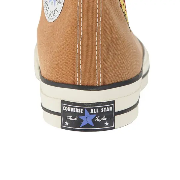 CONVERSE Pattern High-top Casual Sneakers - Brown/egret
