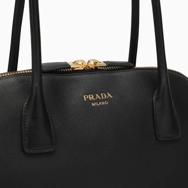 Prada Logo Detailed Zipped Tote Bag
