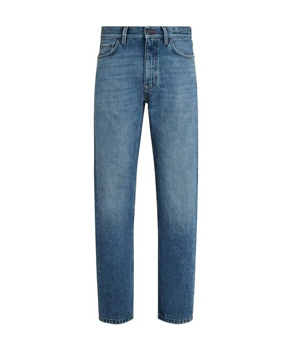 Zegna Roccia Washed Jeans - Blue