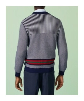 Gucci Logo Intarsia V-neck Cardigan