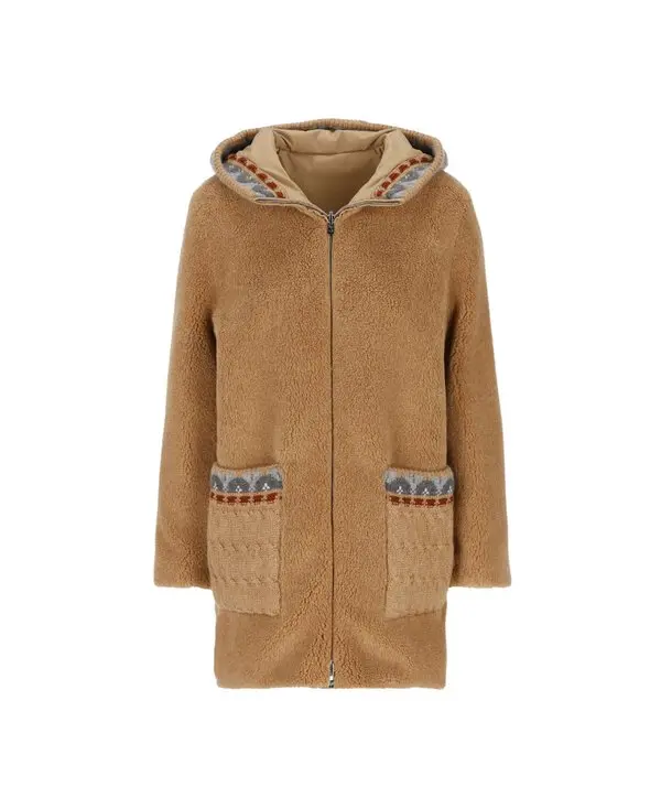 Loro Piana Long Hooded Wool Coat