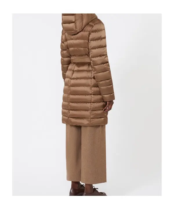 Max Mara Novef Quilted Down Coat - Brown