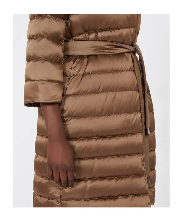 Max Mara Novef Quilted Down Coat - Brown