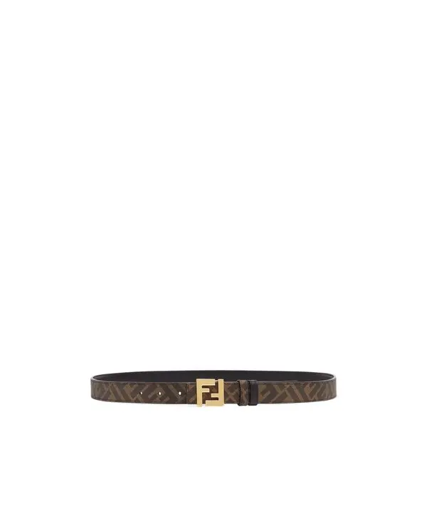 Fendi Reversible Ff Squared Belt - Black/brown