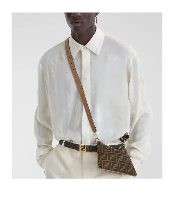 Fendi Reversible Ff Squared Belt - Black/brown