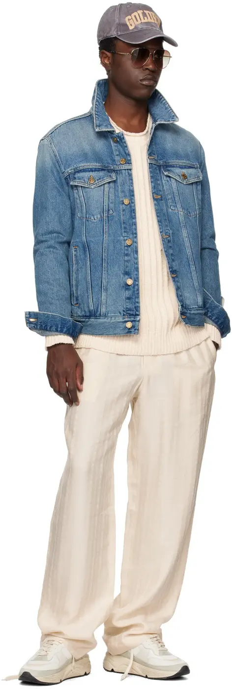 GOLDEN GOOSE Buttoned Denim Jacket - Blue