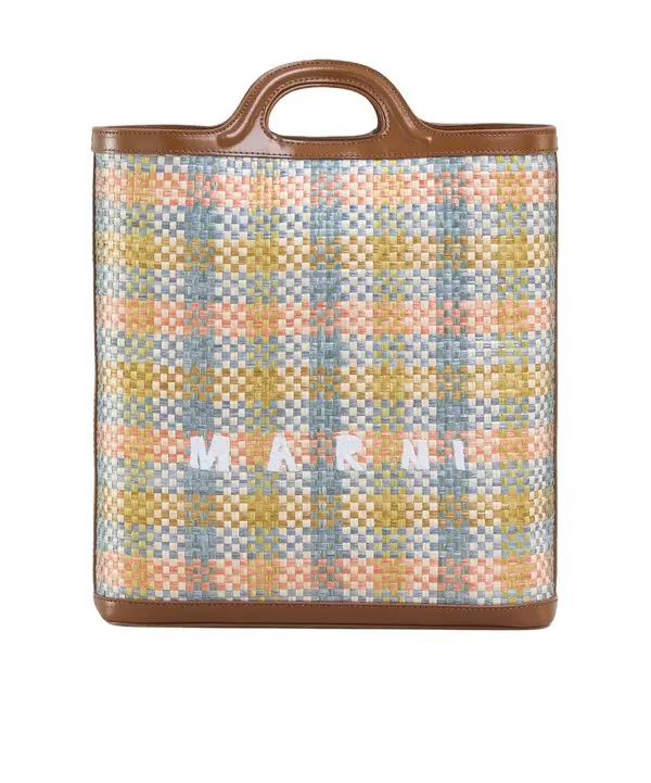 Marni Tropicalia Checked Tote Bag
