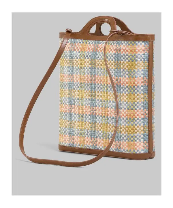 Marni Tropicalia Checked Tote Bag
