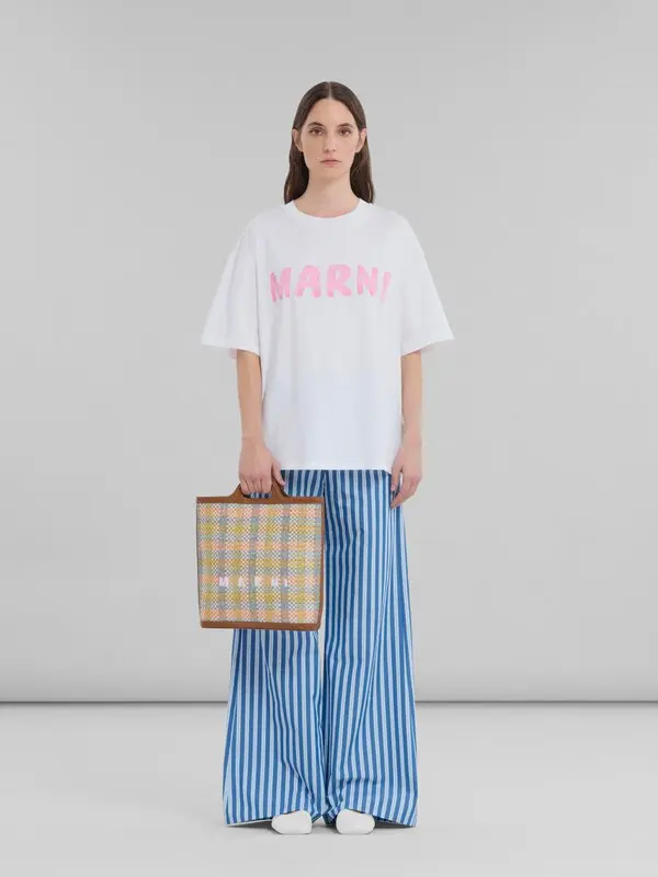 Marni Tropicalia Checked Tote Bag
