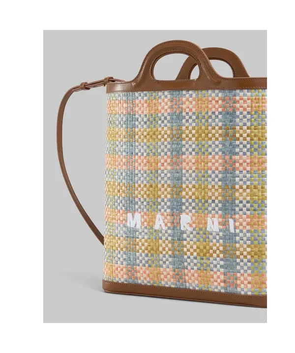 Marni Tropicalia Checked Tote Bag
