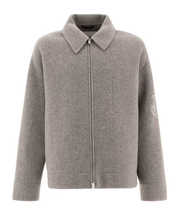 JIL SANDER Relaxed Fit Zip-up Jacket - Grey