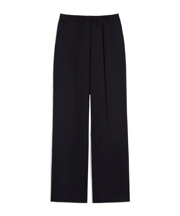 Max Mara Mallo Wool Trousers - Blue