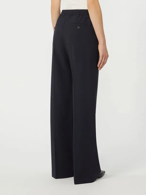 Max Mara Mallo Wool Trousers - Blue
